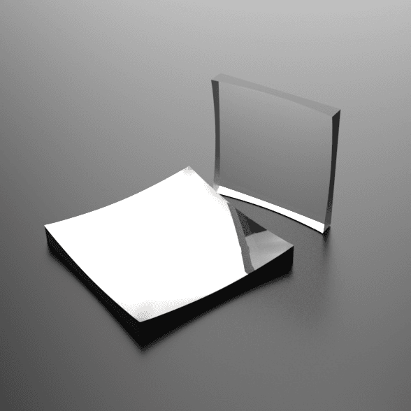 CSM012, Uncoated Square Concave Spherical Mirror, 12.5×12.5mm, H-K9L ...